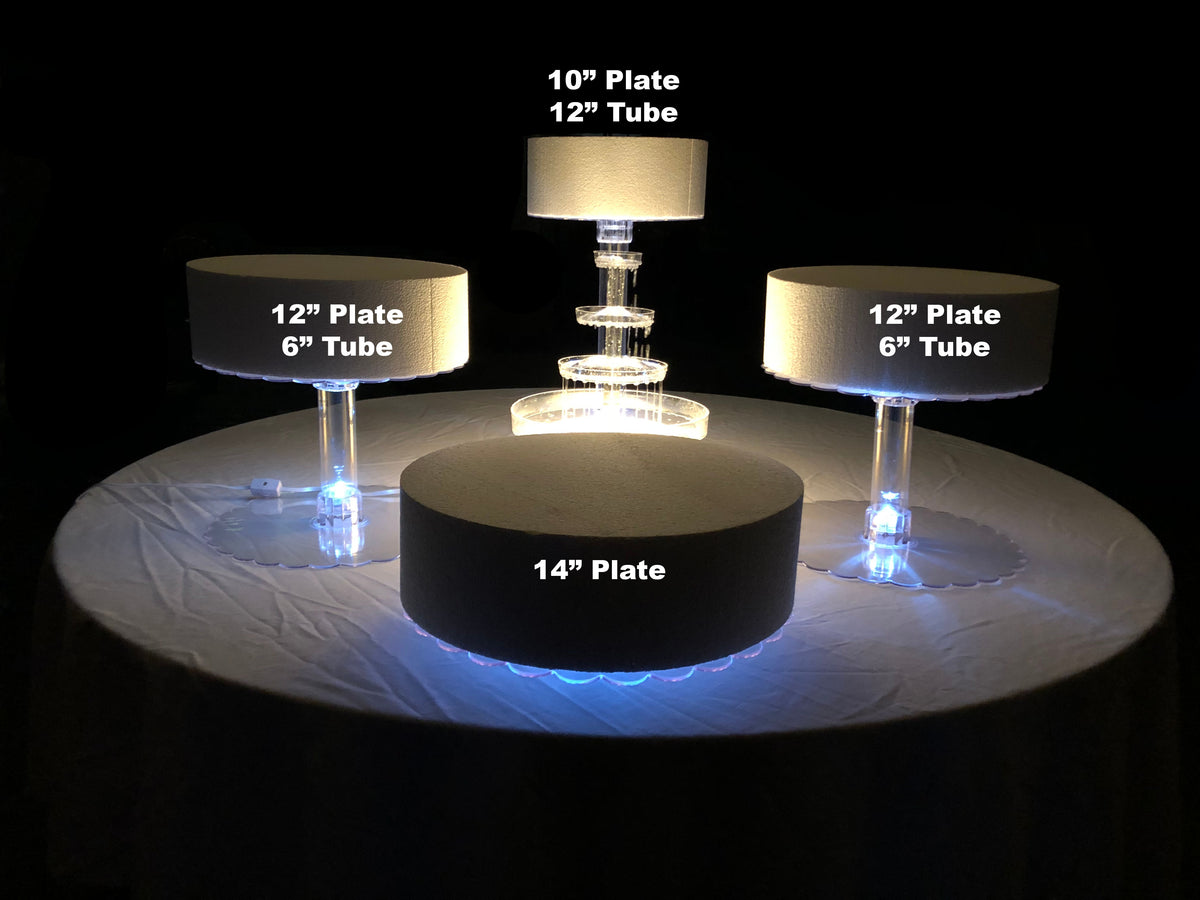4 Tier Wedding Cake Stand With LED Lights – CraftsCentral.net